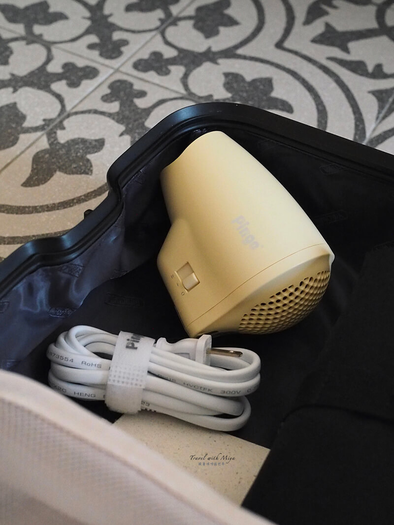 【Pingo Qmini】﹕最適合外出旅行攜帶的輕巧手掌吹風機！ - Travel with Miya 跟著咪呀遊世界